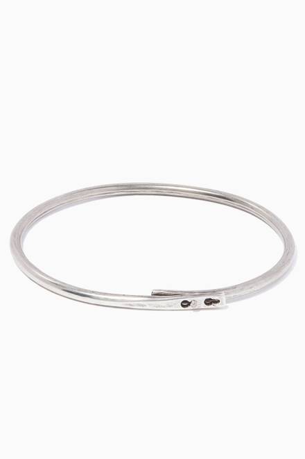 Shop S.T. Dupont Silver Round Palladium Cufflinks for Men | Ounass UAE