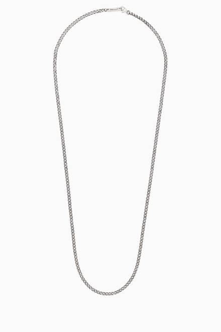 Shop Dolce & Gabbana Silver DG Interlock Chain Necklace in Brass for ...