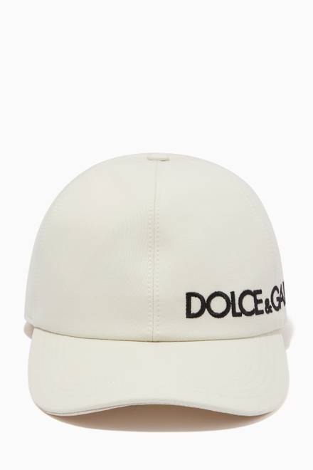 Shop Dolce & Gabbana Black DG Logo Patch Baseball Cap for Men | Ounass UAE
