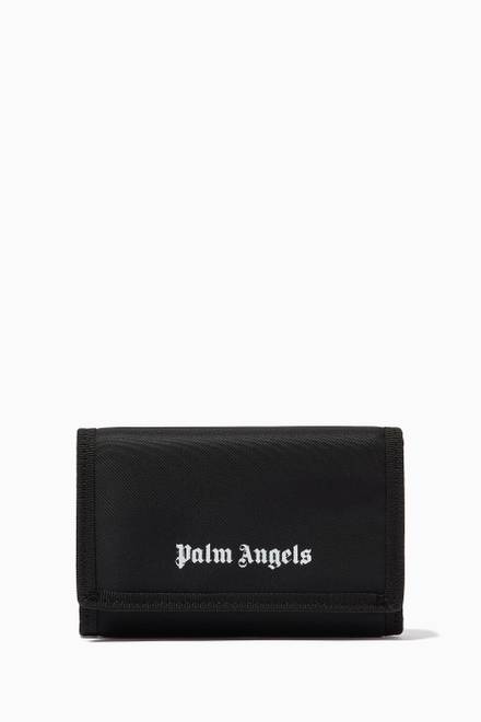 Shop Palm Angels Silver Logo Backpack in Metallic Nylon for Men ...
