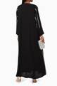 Shop Elna Line Black Crystal Beaded Abaya for Women | Ounass UAE