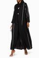 Shop Elna Line Black Crystal Beaded Abaya for Women | Ounass UAE