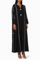 Shop Elna Line Black Crystal Beaded Abaya for Women | Ounass UAE