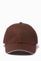 Shop Michael Kors Brown Logo Baseball Cap in Cotton Twill for Kids ...
