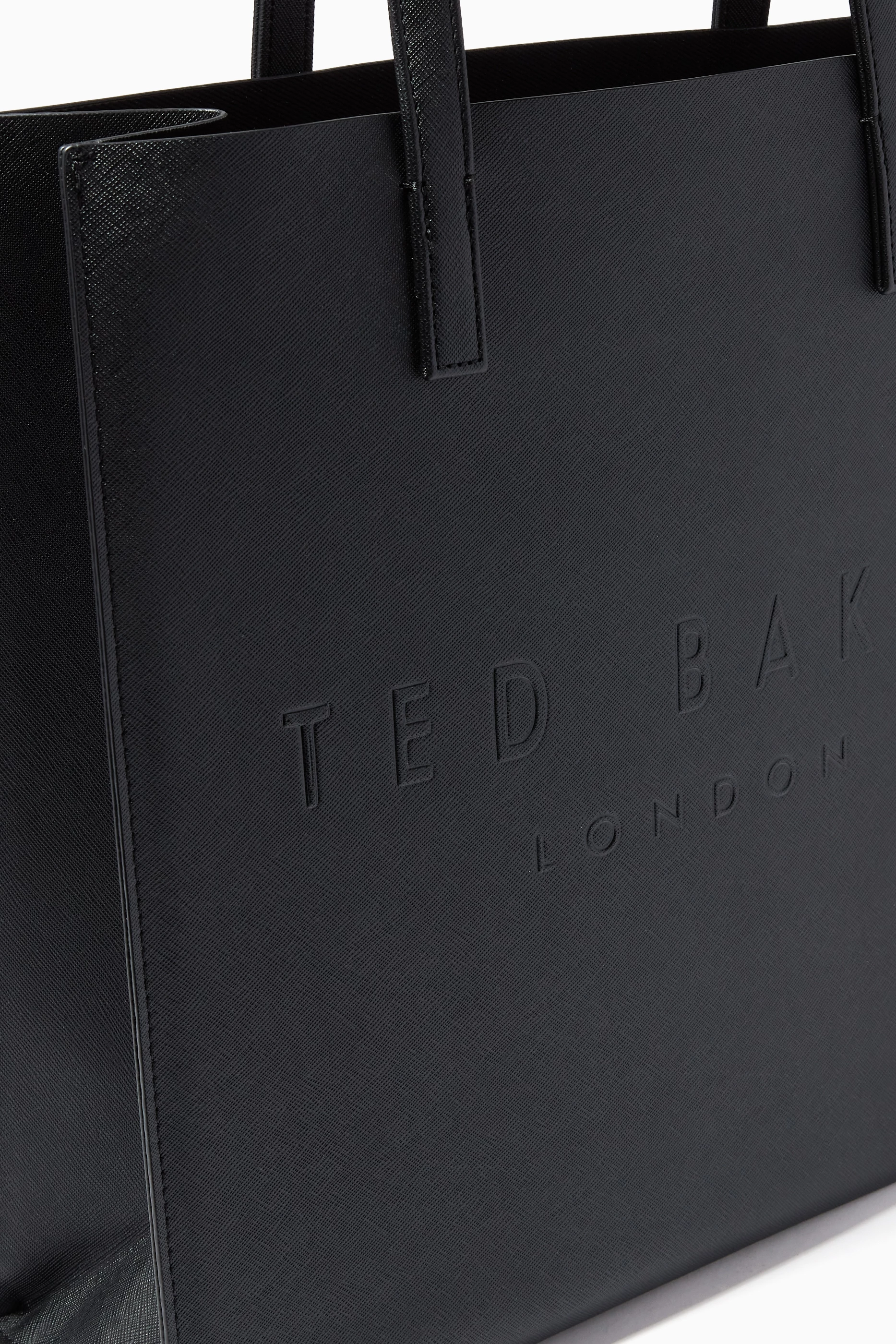 Ted Baker Soocon Crosshatch Large Icon Bag In Black | atelier-yuwa.ciao.jp