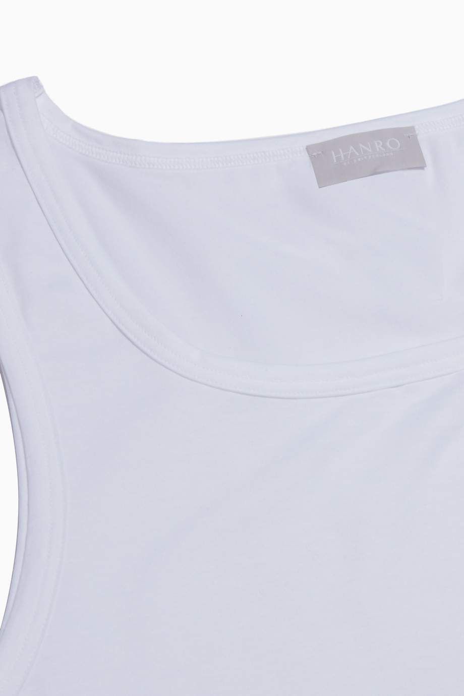 Shop Hanro White White Cotton Sensation Tank Top for Men | Ounass UAE