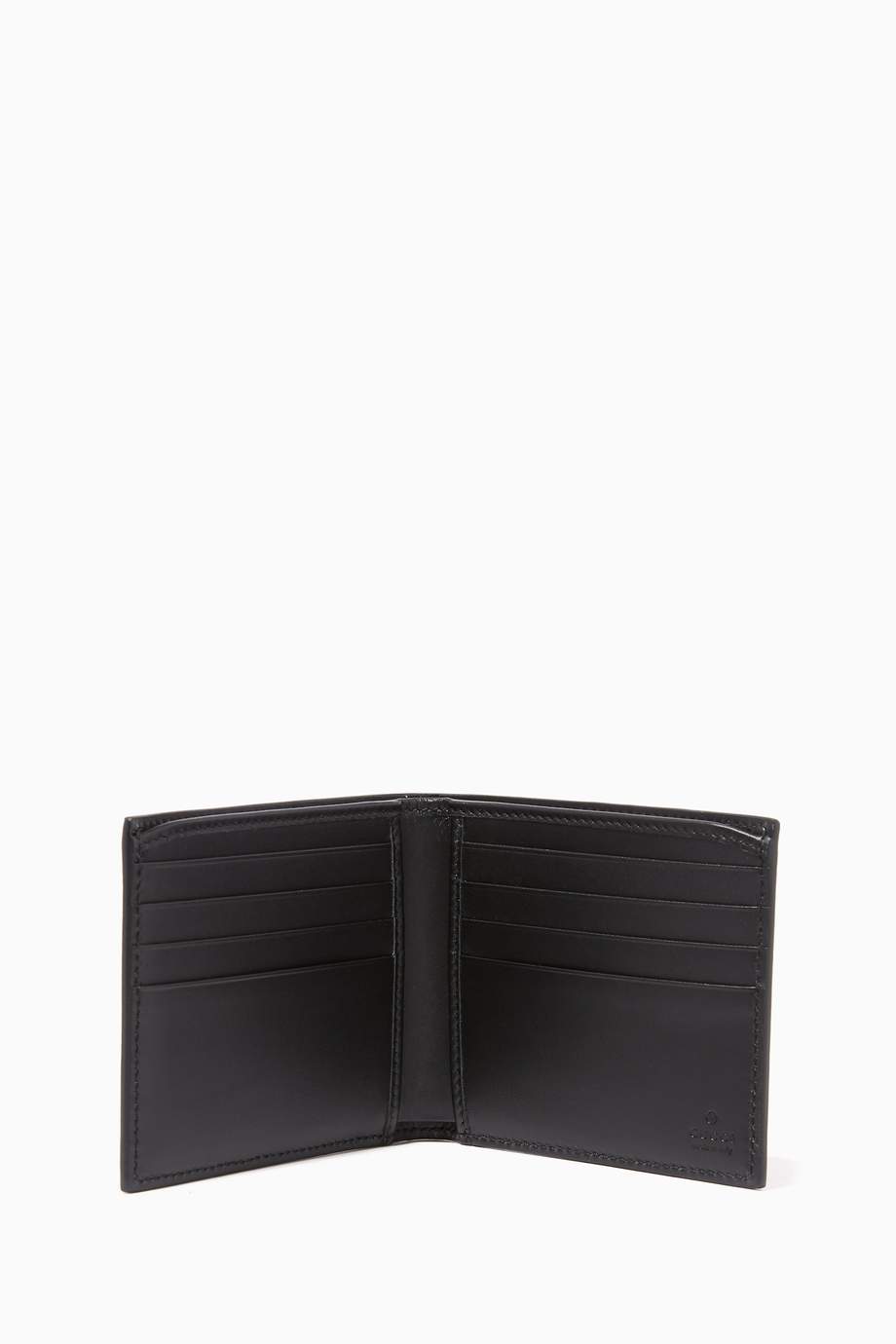 Shop Gucci Black GG Supreme Wolf Print Wallet for | Ounass UAE