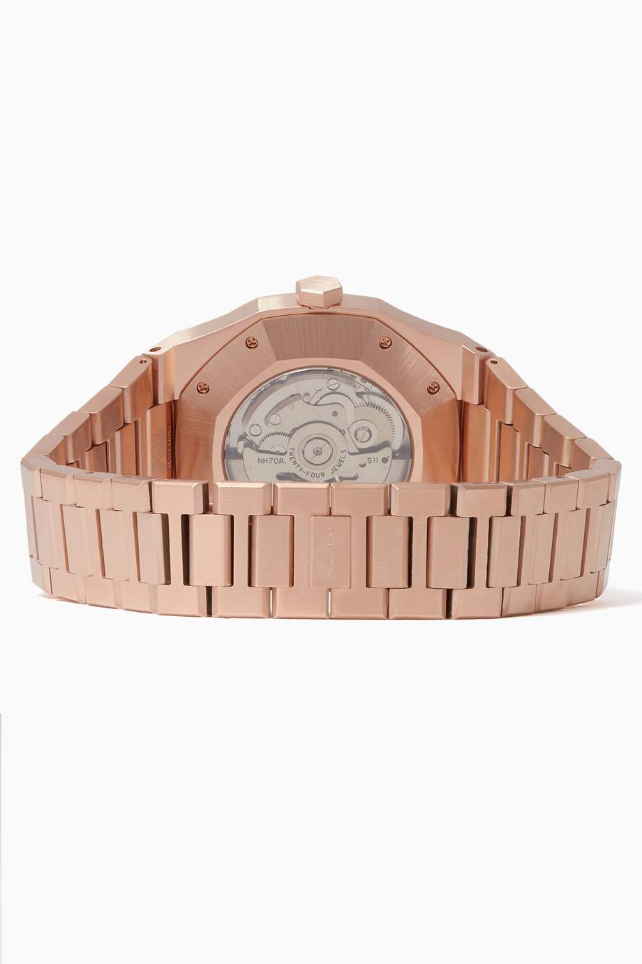 Shop D1 Milano Gold Rose-Gold Skeleton Watch for Men | Ounass UAE