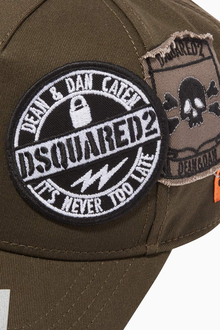 Shop Dsquared2 Green Dark-Green Patch-Detail Baseball Cap for Men ...