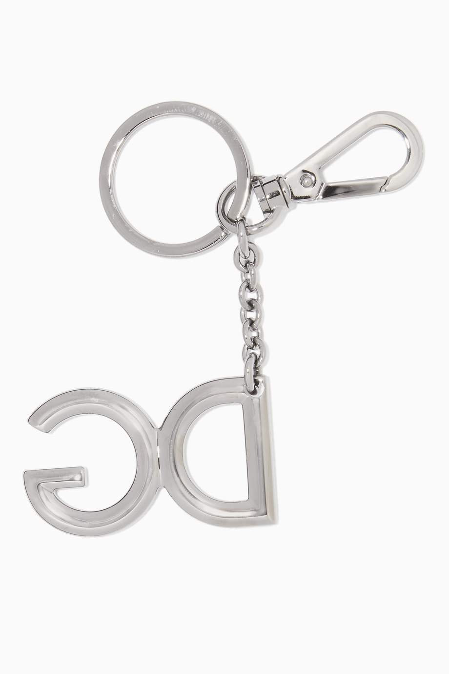 Shop Dolce & Gabbana Silver DG Logo Keychain for Men | Ounass UAE