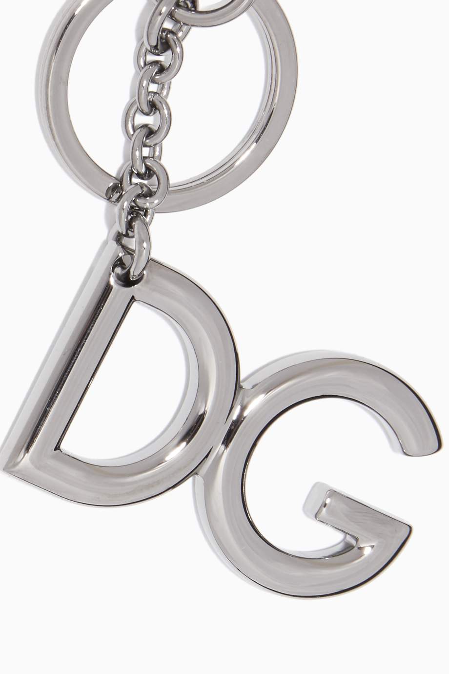 Shop Dolce & Gabbana Silver DG Logo Keychain for Men | Ounass UAE
