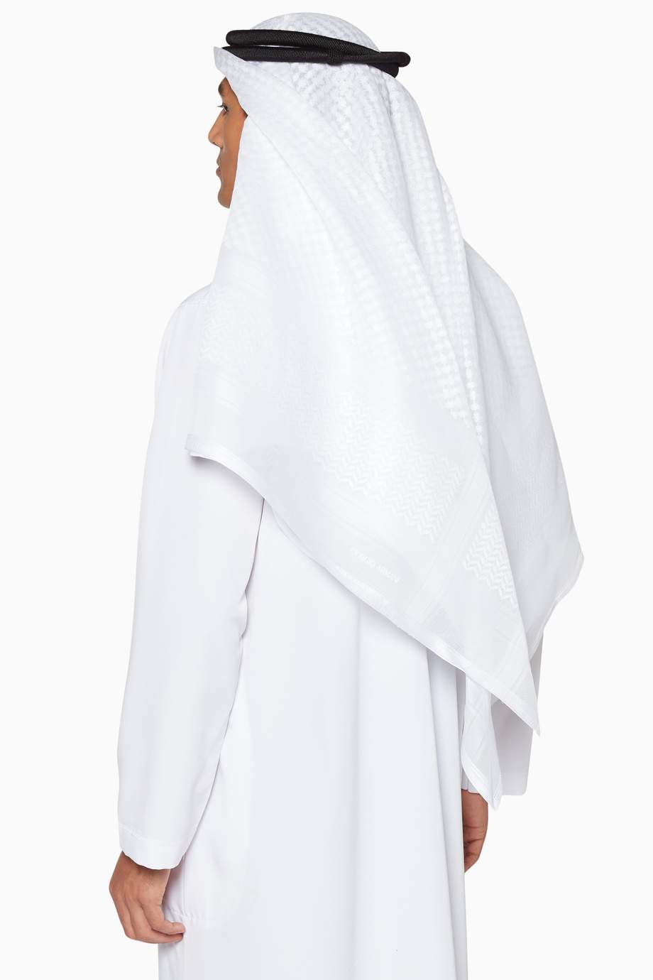 Shop Giorgio Armani White White Shemagh for Men | Ounass UAE