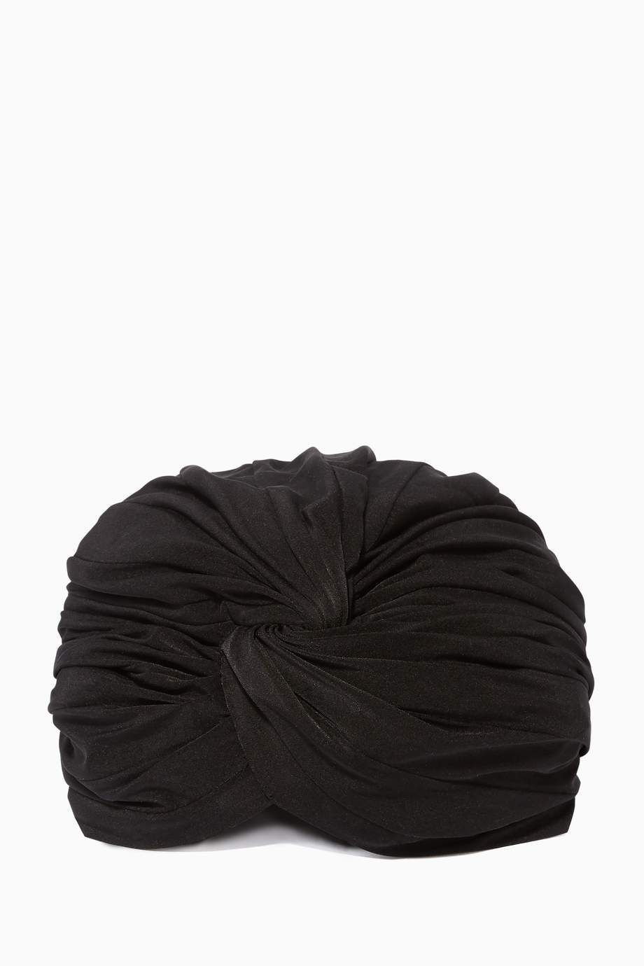 Shop Mauzan Black Black Knotted Turban for Women | Ounass UAE