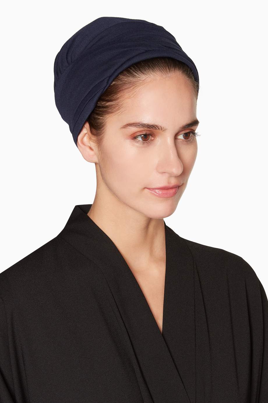 Shop Mauzan Blue Classic Turban for Women | Ounass UAE
