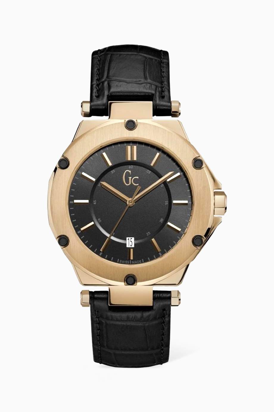 Shop GC Black GC-3 Leather Watch for Men | Ounass UAE