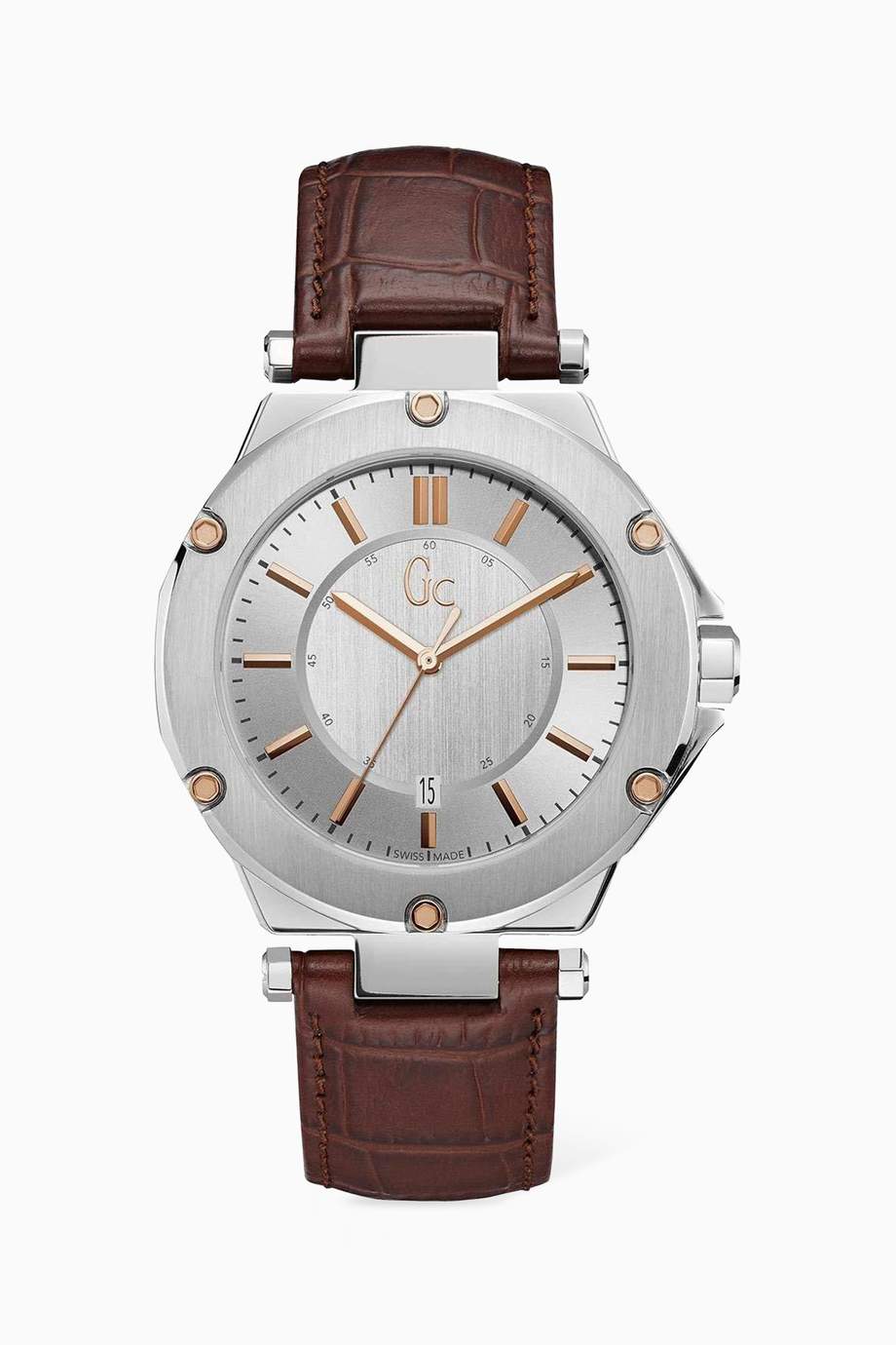 Shop GC Brown GC-3 Leather Watch for Men | Ounass UAE