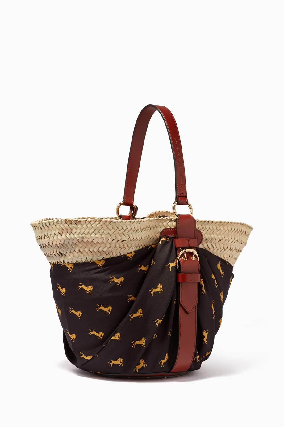 Shop Chloé Black Medium Panier Basket Bag for Women | Ounass UAE