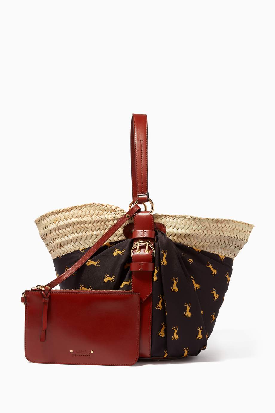 Shop Chloé Black Medium Panier Basket Bag for Women | Ounass UAE