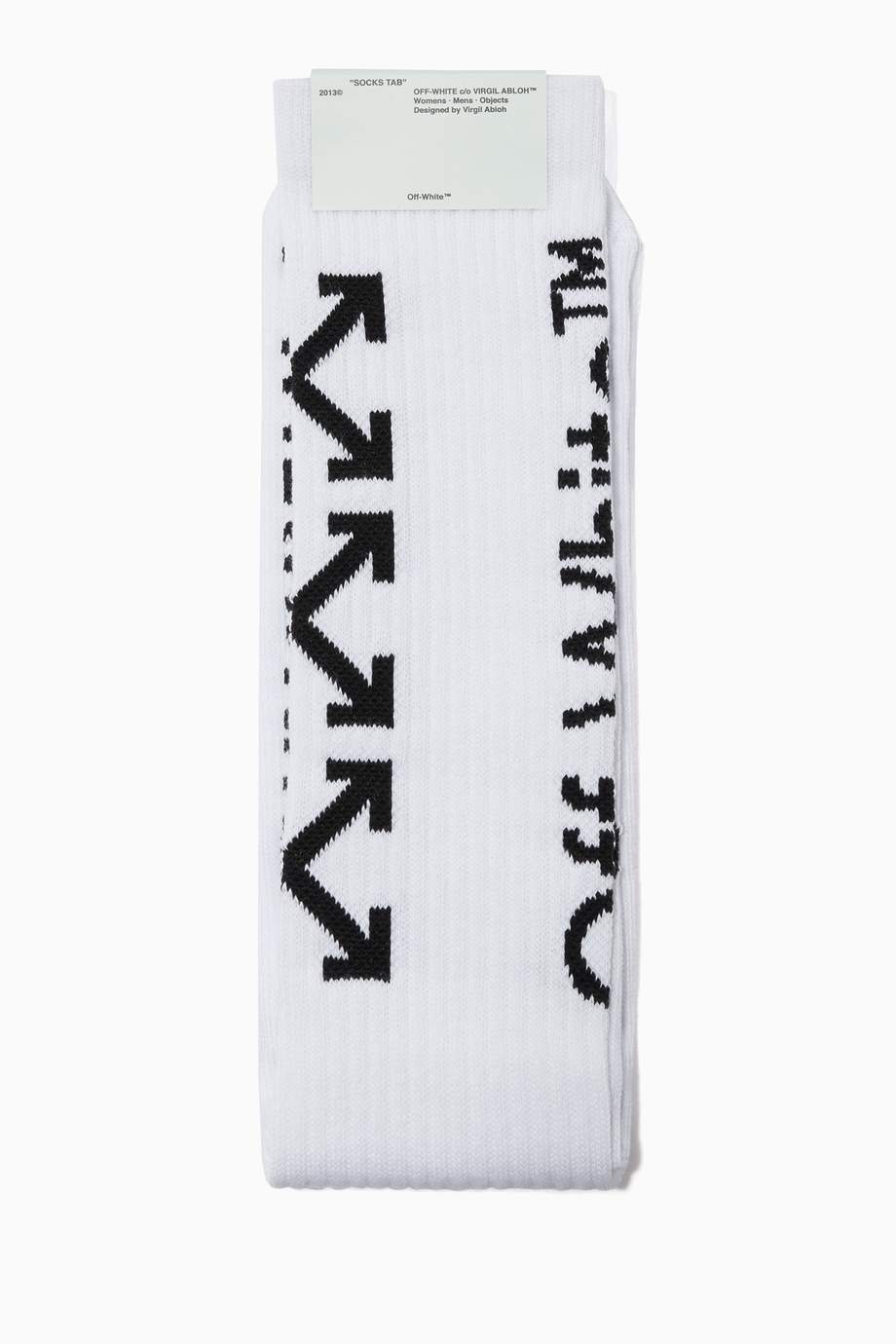 Shop Off-White White Arrows Mid Length Socks for Men | Ounass UAE
