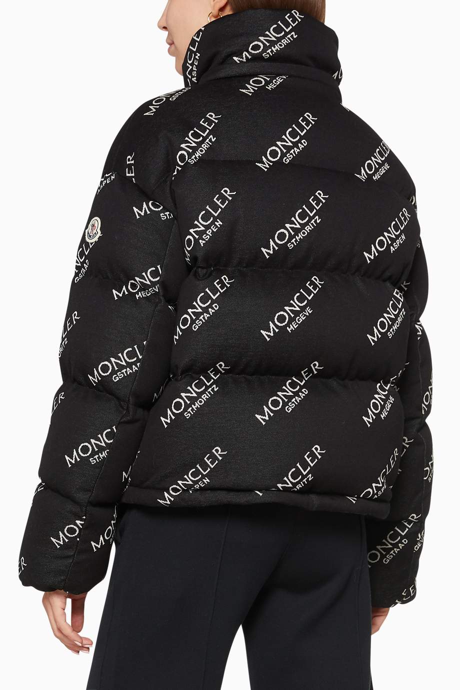Shop Moncler Black Caille Giubbotto Puffer Jacket for Women | Ounass UAE