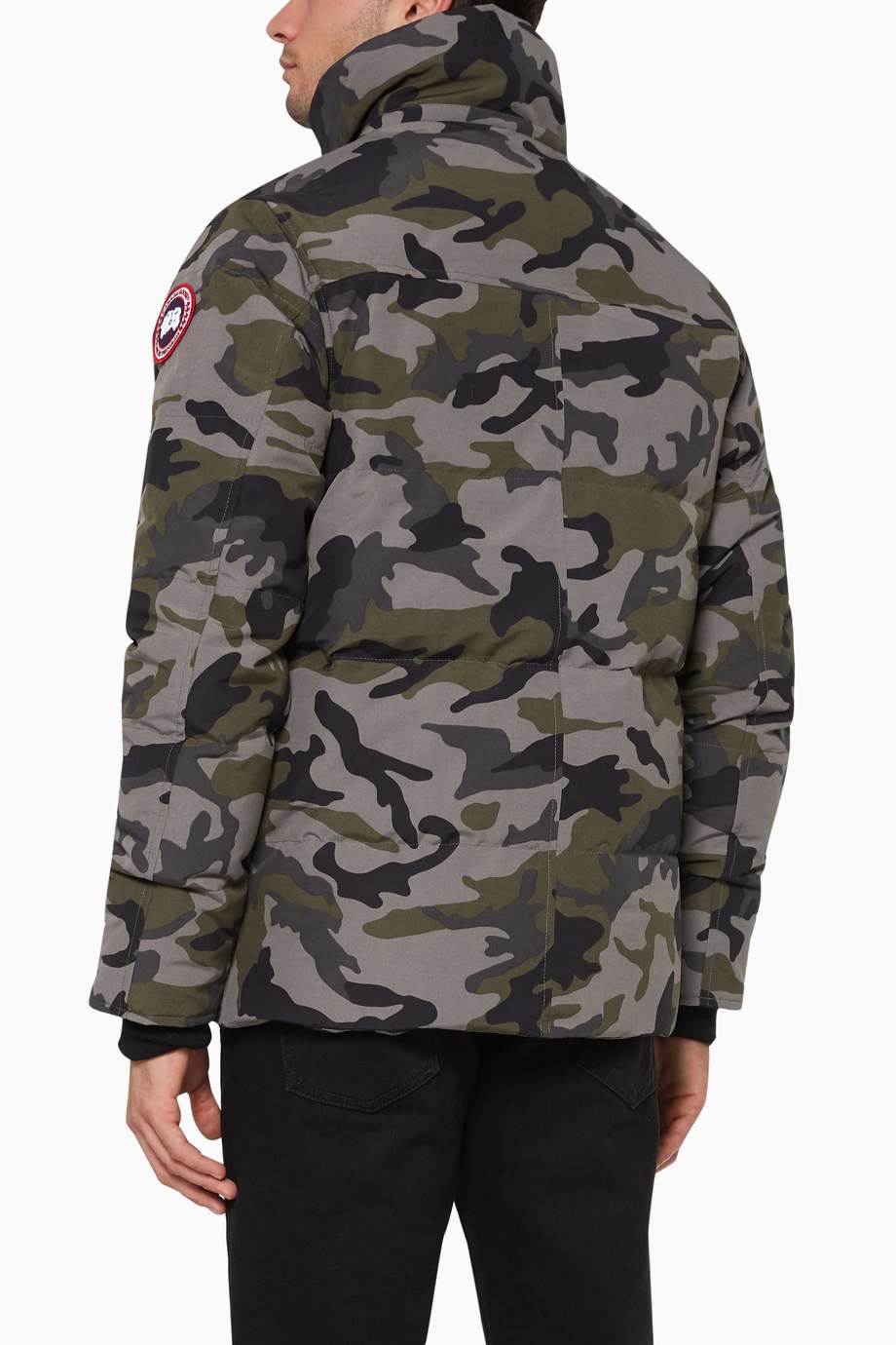 Shop Canada Goose Grey Wyndham Camouflage Down Jacket for Men | Ounass UAE
