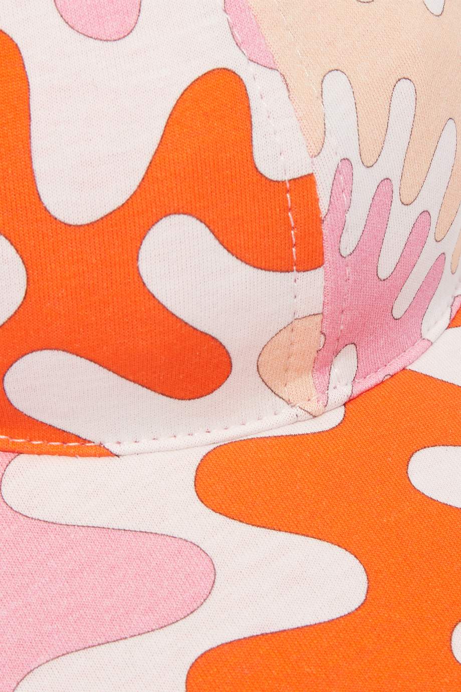 Shop Emilio Pucci White Swirl Print Canvas Baseball Cap for Kids ...