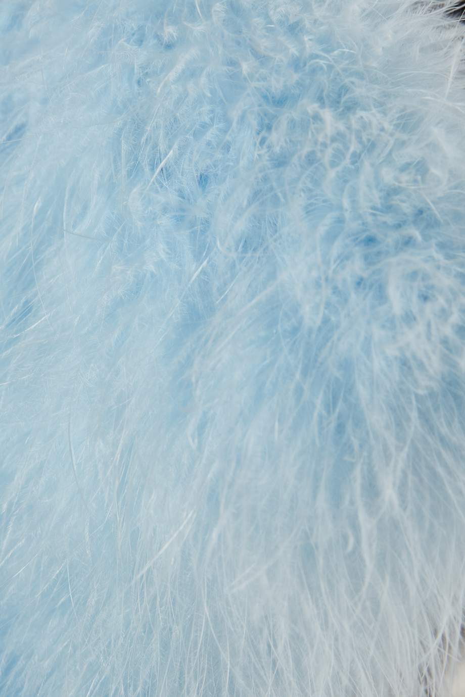 Shop Charabia Blue Faux Fur Sleeves Tulle Dress for Kids | Ounass UAE