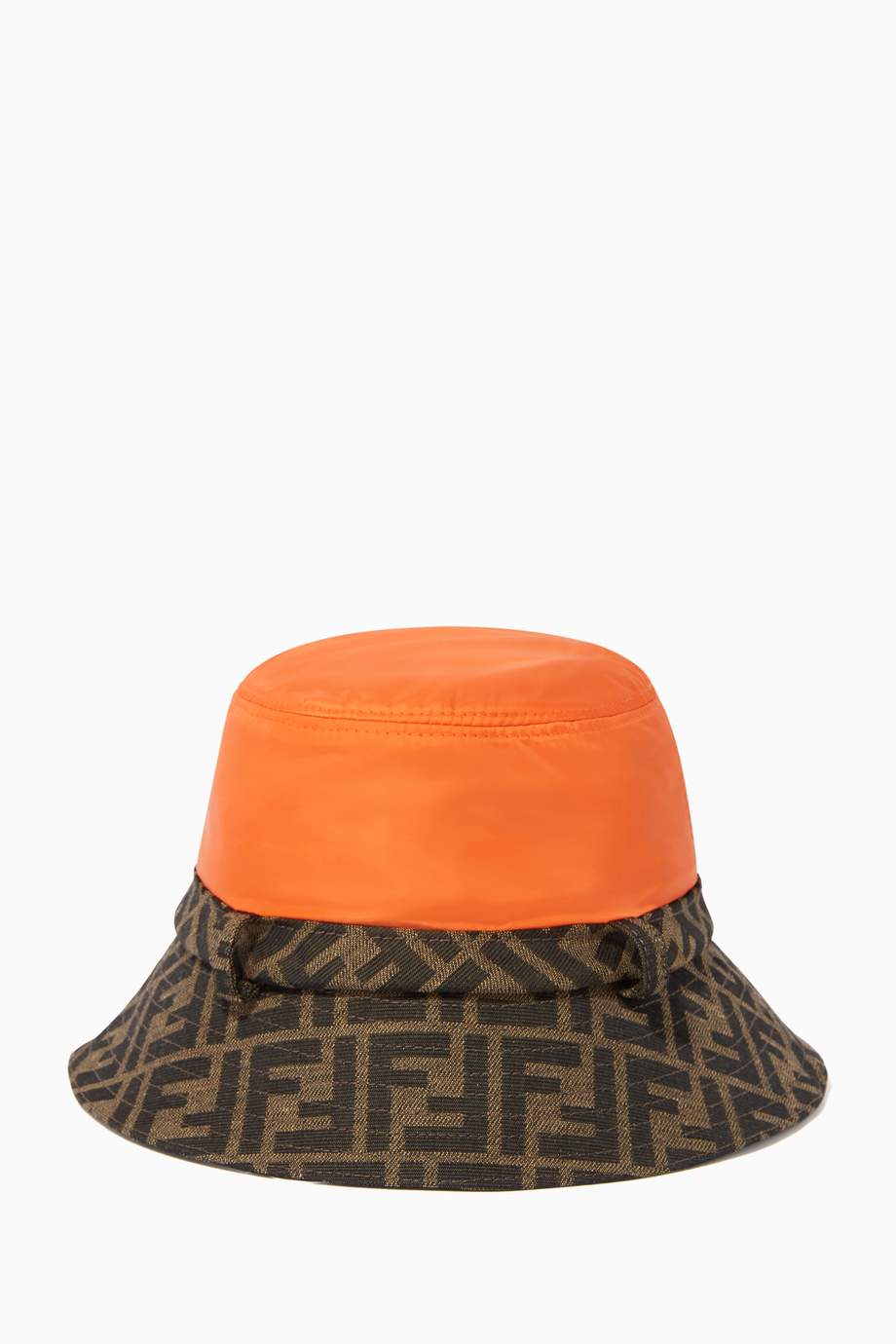 Shop Fendi Multicolour FF Logo Print Bucket Hat for Kids | Ounass UAE