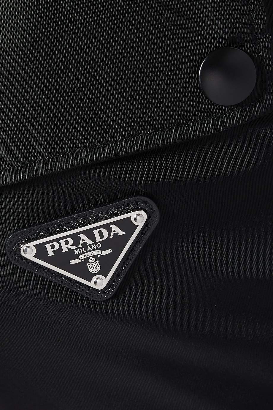Shop Prada Black Triangle Logo Nylon Pants for Men | Ounass UAE