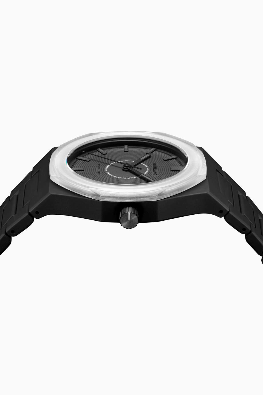 Shop D1 Milano Black Polycarbon 40.5mm Watch for Men | Ounass UAE