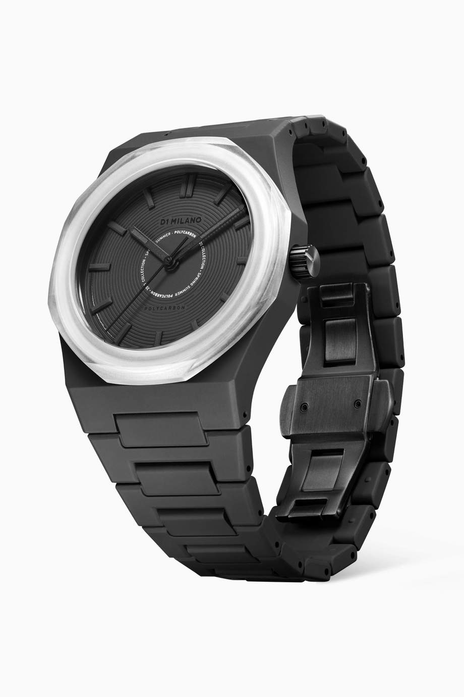Shop D1 Milano Black Polycarbon 40.5mm Watch for Men | Ounass UAE