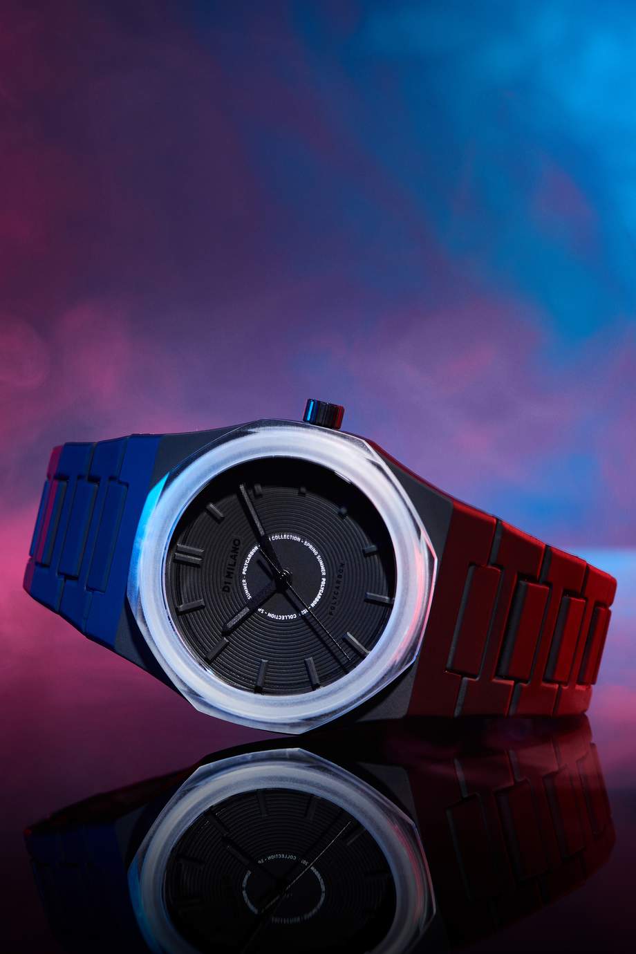 Shop D1 Milano Black Polycarbon 40.5mm Watch for Men | Ounass UAE