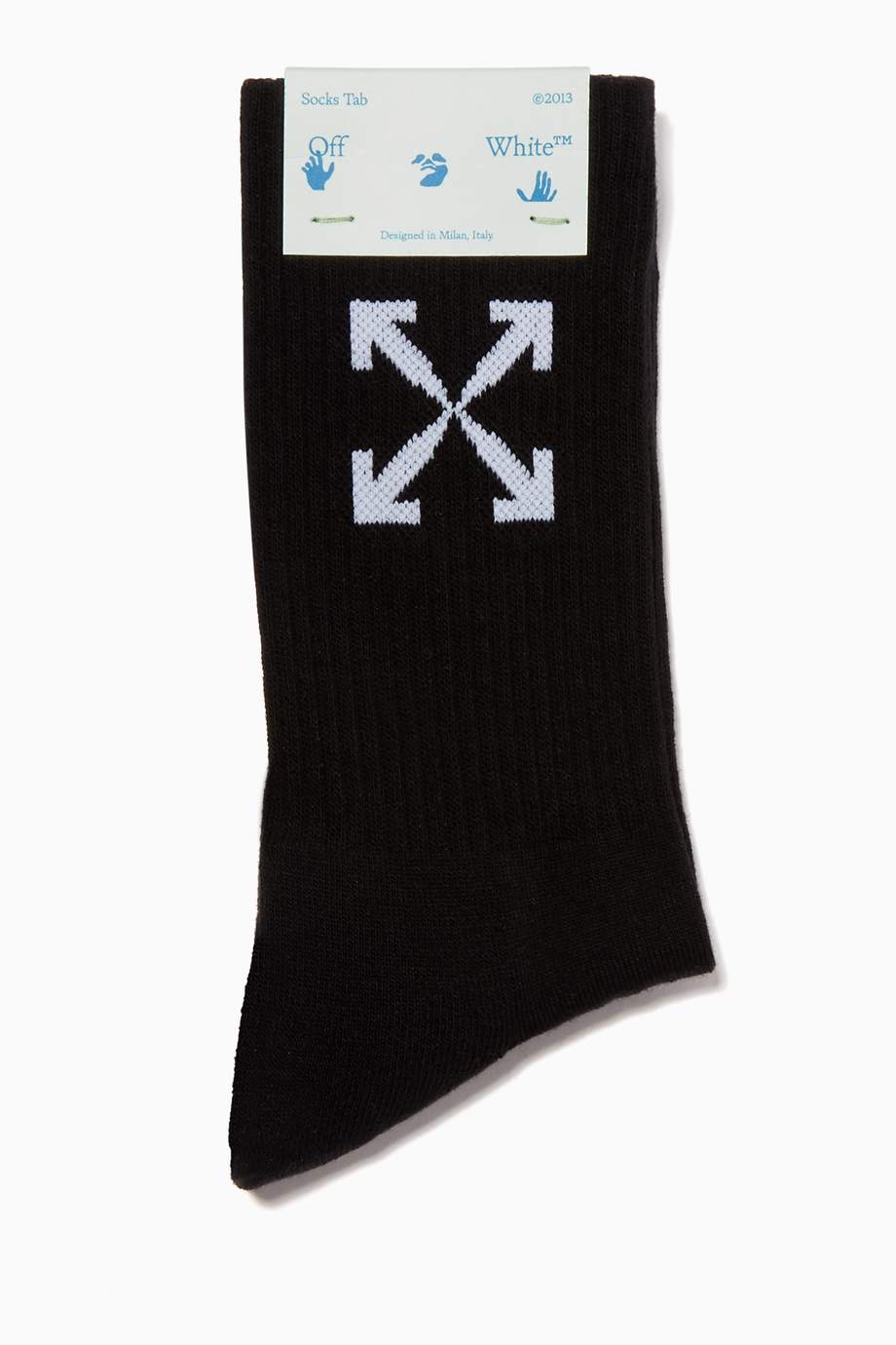 Shop Off-White Black Arrows Mid Length Socks for Men | Ounass UAE