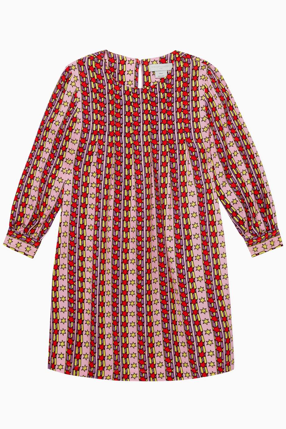 Shop Stella McCartney Pink Rising Stars Tencel Twill Dress for Kids ...