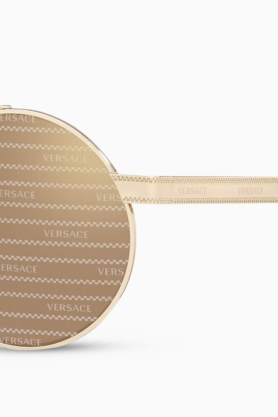 Shop Versace Brown Mirrored Round Sunglasses for Women | Ounass UAE