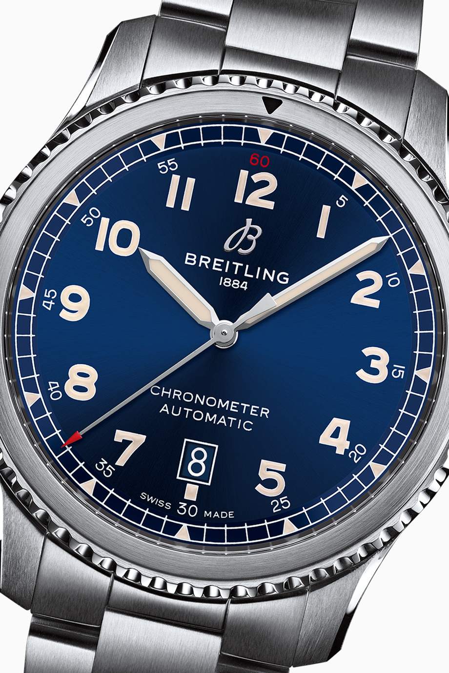 Shop Breitling Blue Aviator 8 Automatic 41 for Men | Ounass UAE