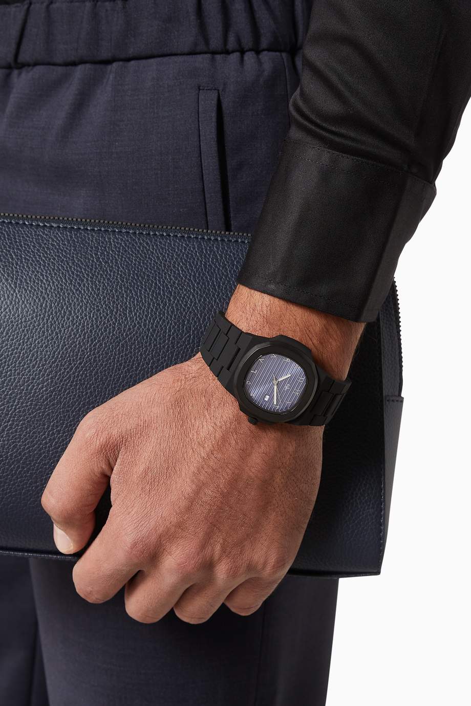 Shop Eight Kuwait Blue Blue Marine Arabic Watch for Men | Ounass UAE