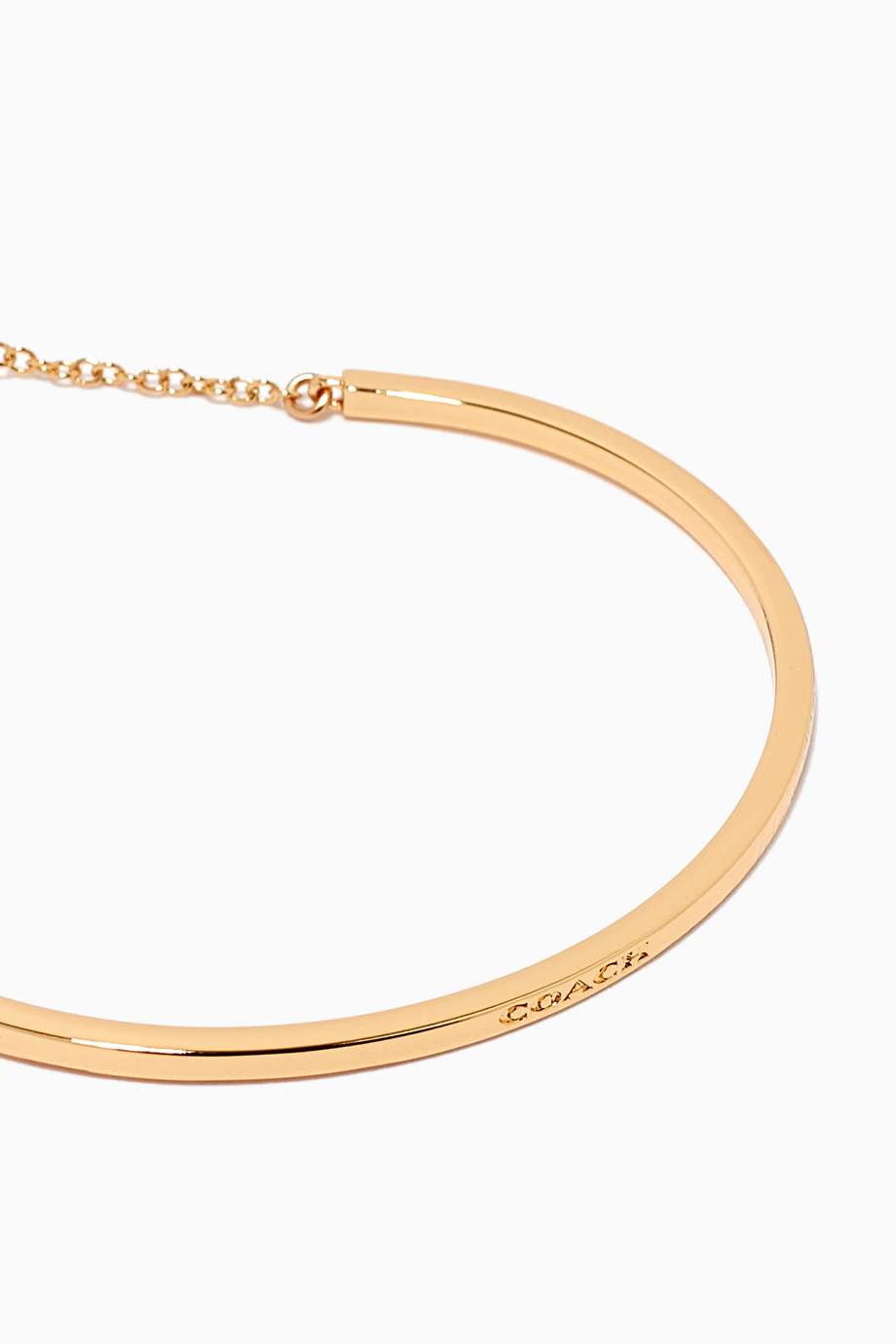 Shop Coach Gold Signature Slider Bangle for Women | Ounass UAE