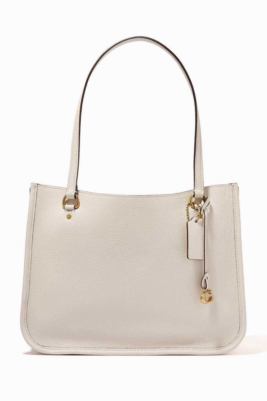 Shop Coach White Tyler Carryall in Pebble Leather for Women | Ounass UAE