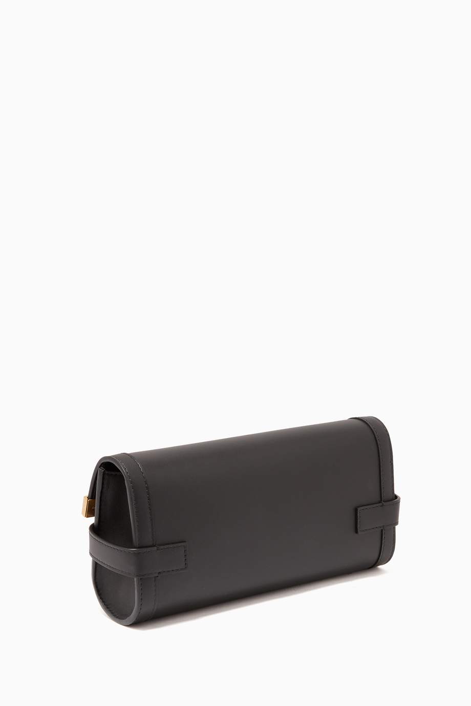 Shop Balmain Black B-Buzz 23 Clutch Bag in Leather for Women | Ounass UAE