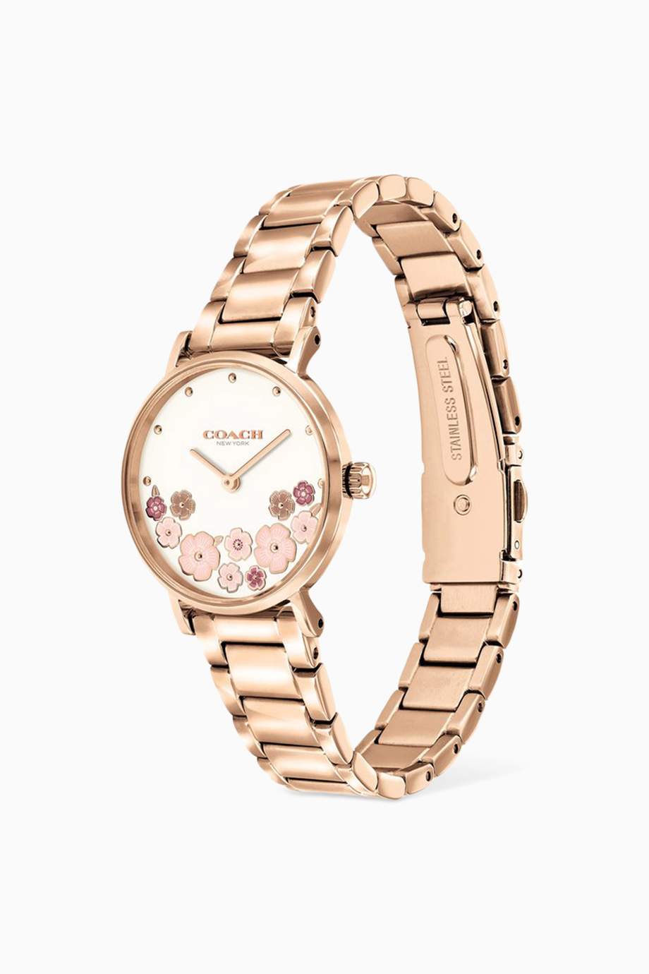 Shop Coach Rose Gold Perry Watch, 28mm for Women | Ounass UAE