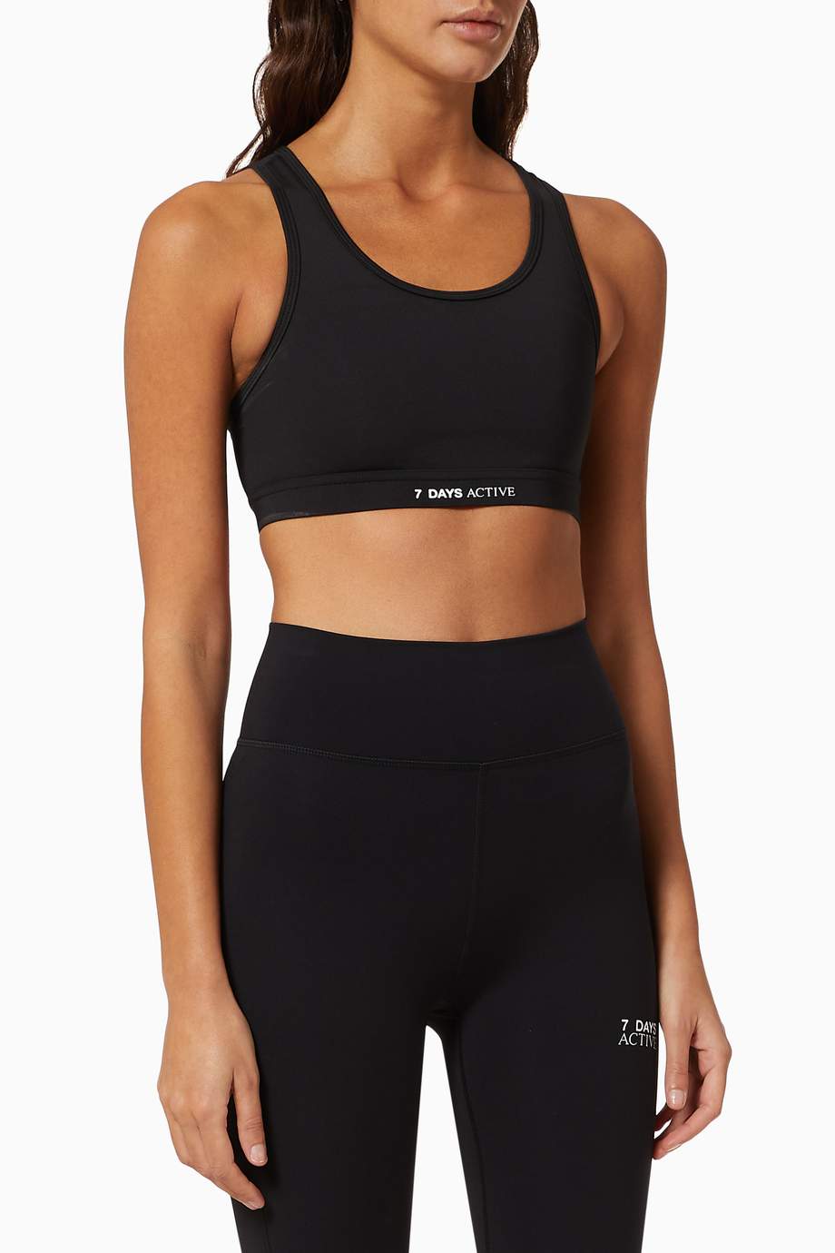 Shop 7 DAYS ACTIVE Black KK Sports Bra for Women | Ounass UAE