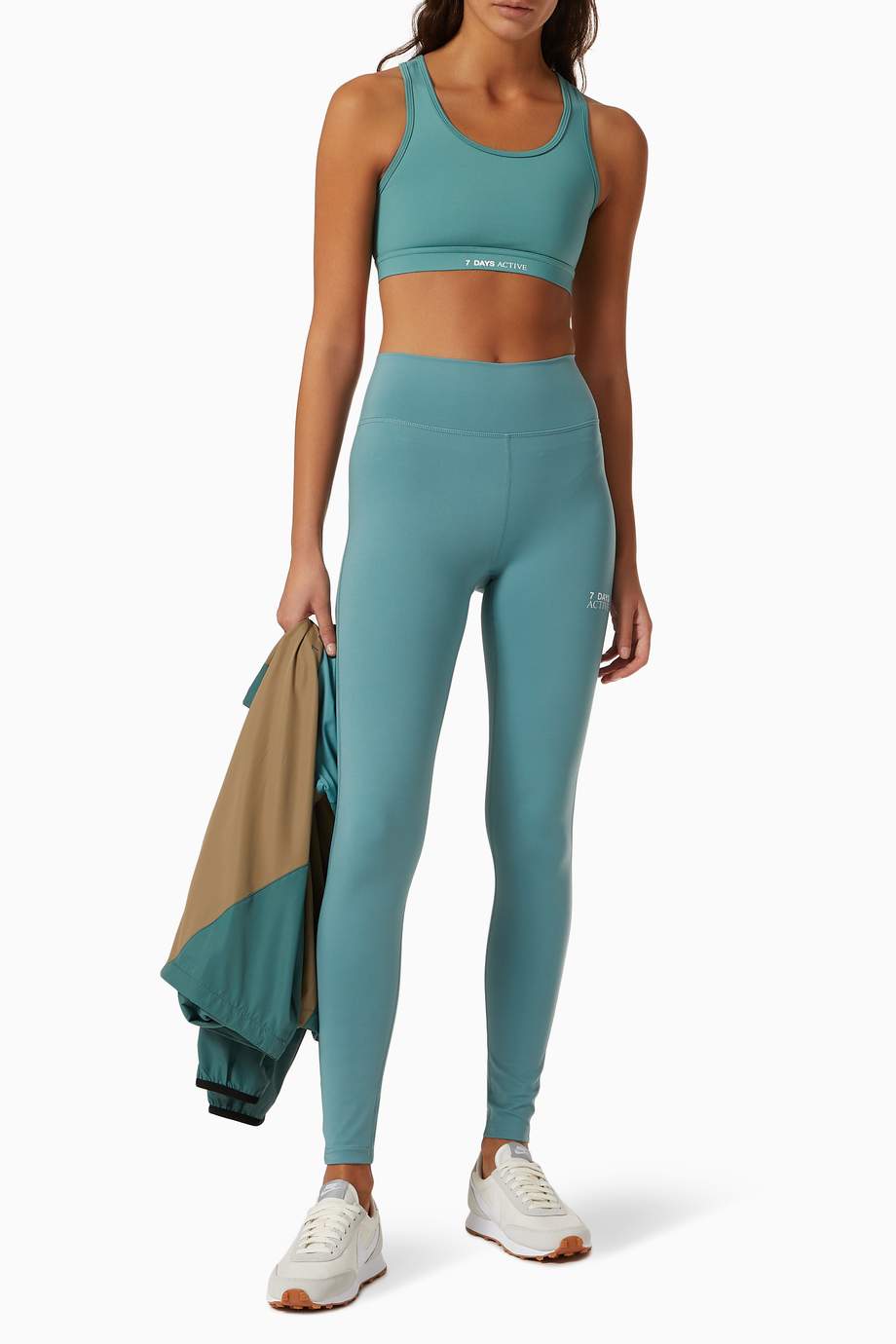 Shop 7 DAYS ACTIVE Green KK Sports Bra for Women | Ounass UAE