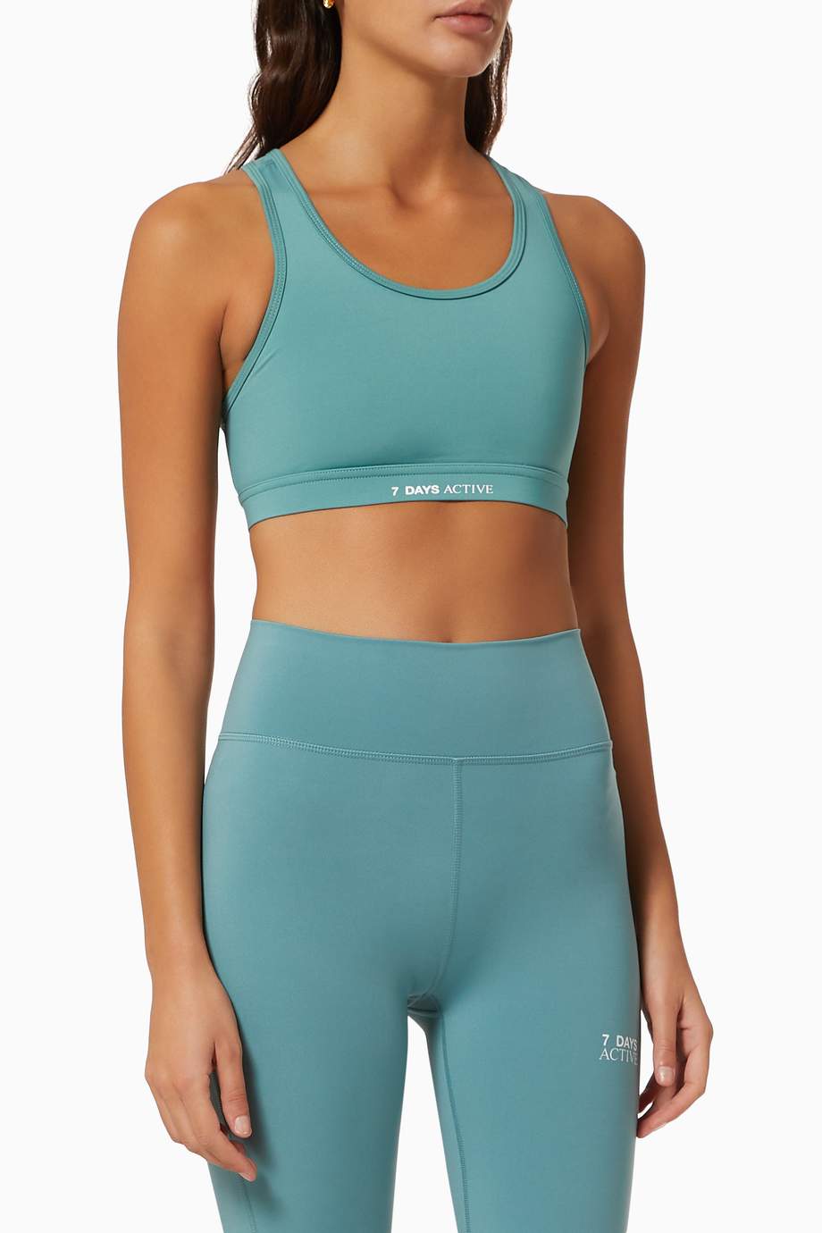 Shop 7 DAYS ACTIVE Green KK Sports Bra for Women | Ounass UAE