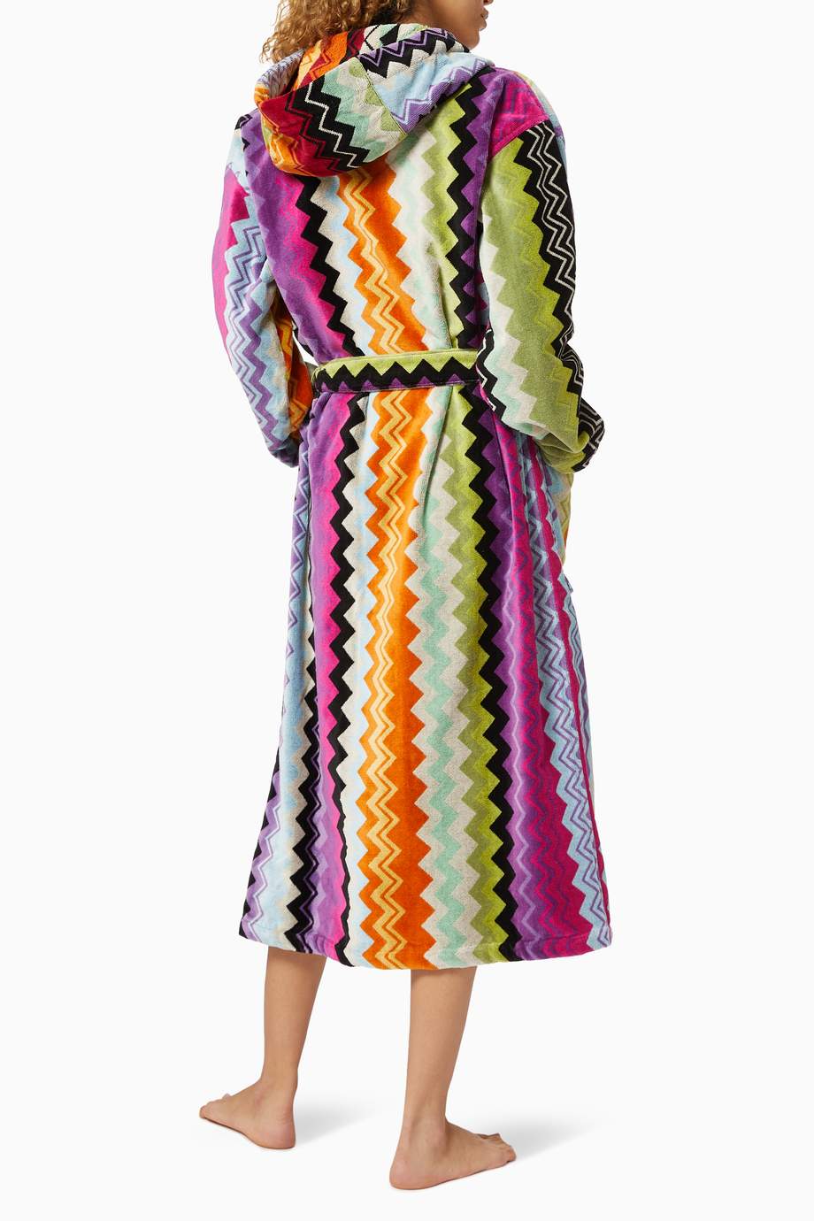 Shop Missoni Home Multicolour Giacomo Hooded Bathrobe for Men | Ounass UAE