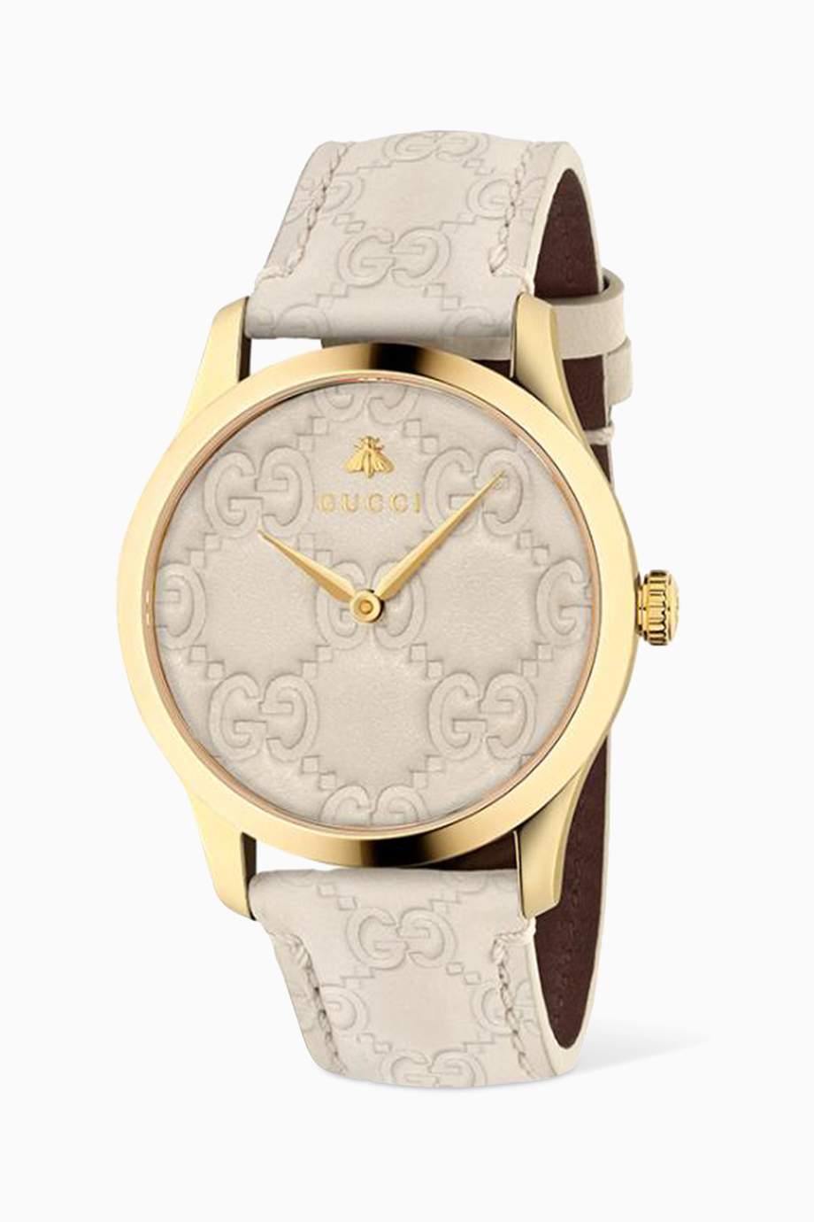 Shop Gucci White G-Timeless Quartz Watch, 38mm for Men | Ounass UAE