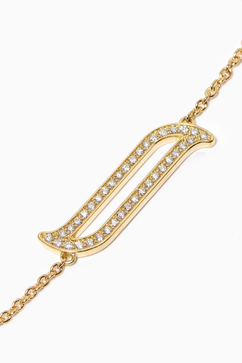 Shop Damas Yellow Alif Bracelet with Diamonds in 18kt Yellow Gold for ...