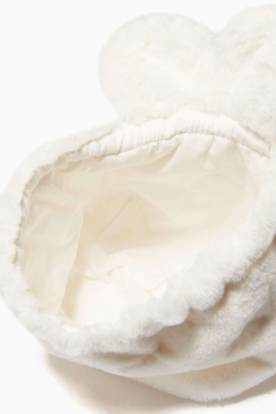 Shop Lapin House Neutral Fluffy Bunny Backpack in Faux Fur for Kids ...