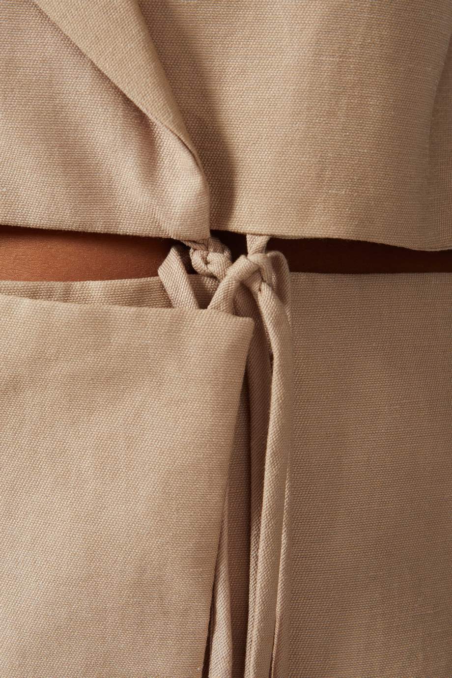 Shop YUZEFI Neutral Split Jacket in Wool for Women | Ounass UAE