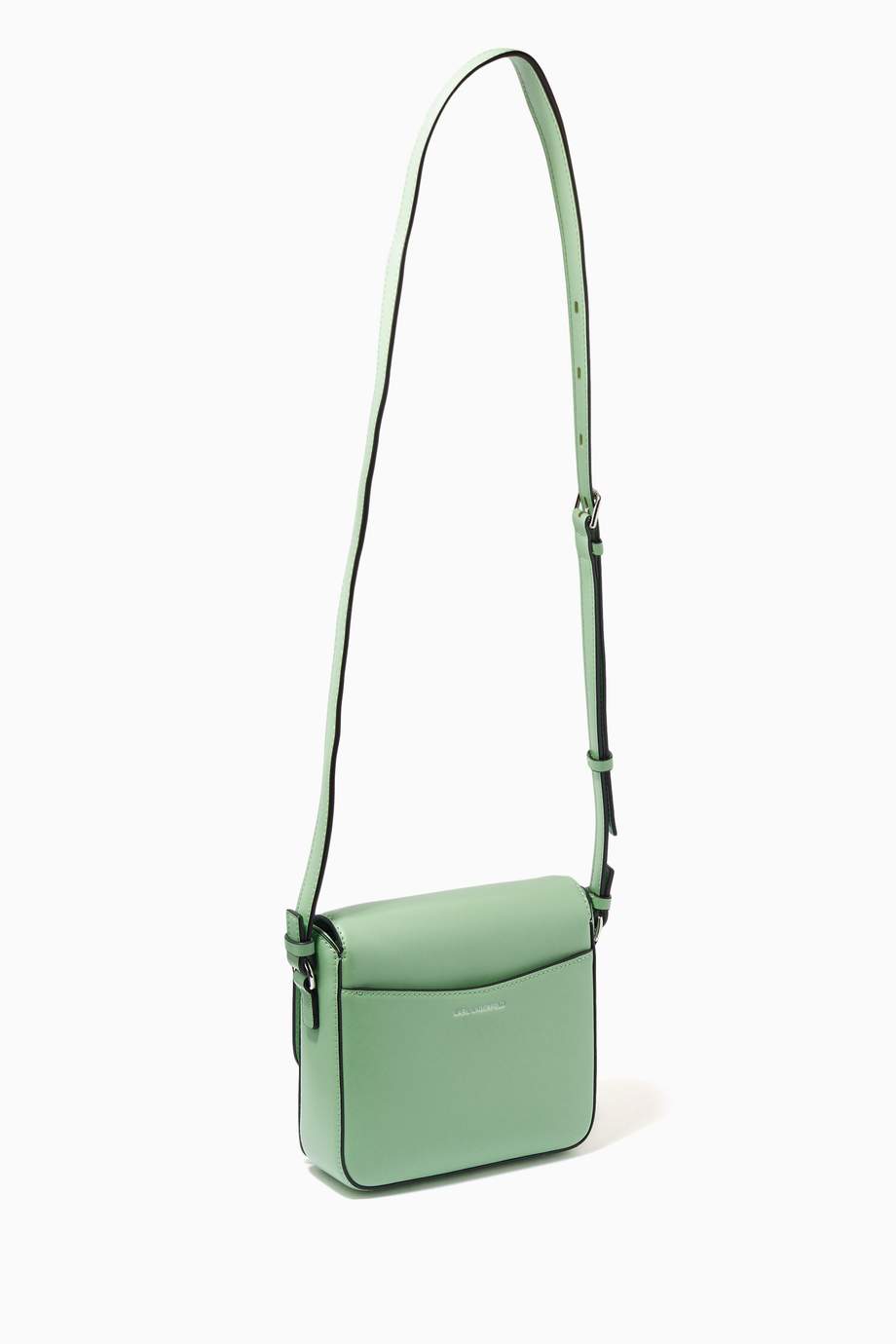 Shop Karl Lagerfeld Green K/Autograph Crossbody Bag in Leather for ...